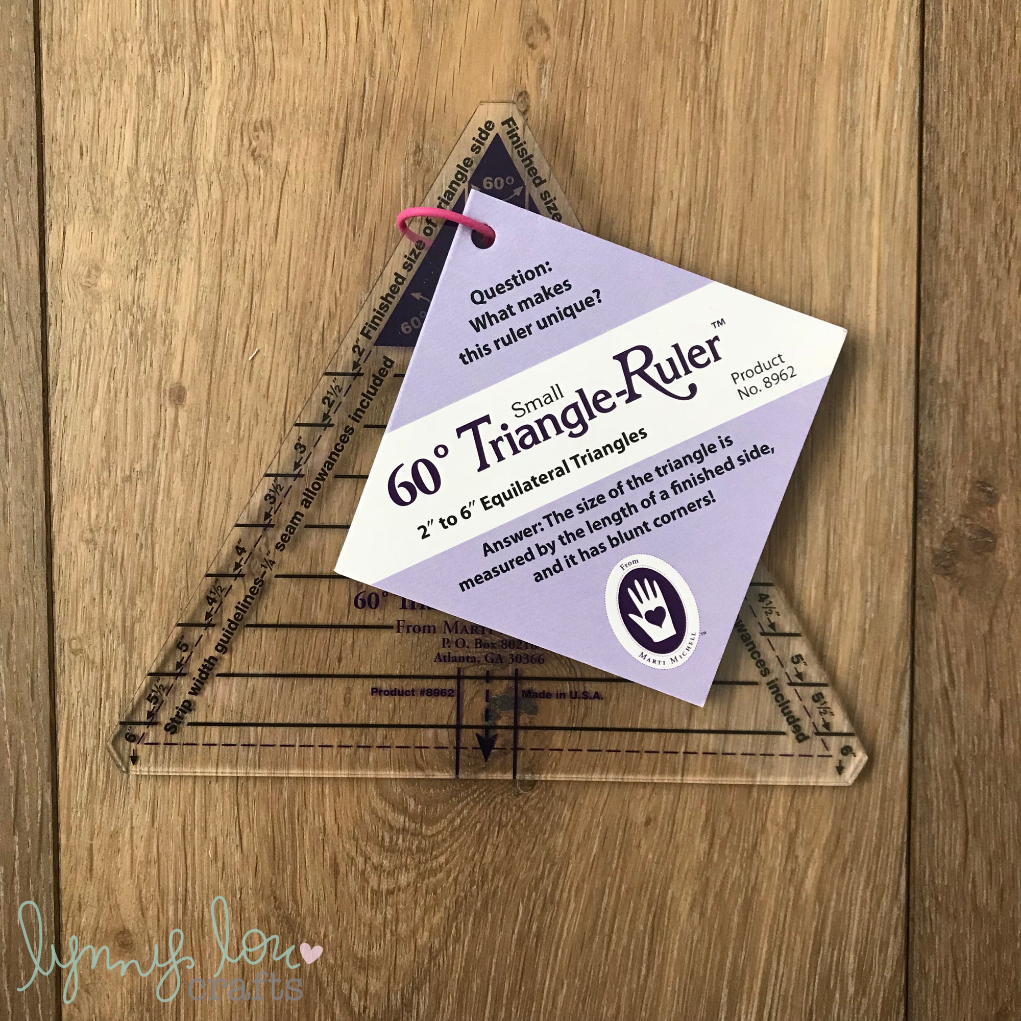 60 Degree Triangle Ruler – Lynny Lou Crafts